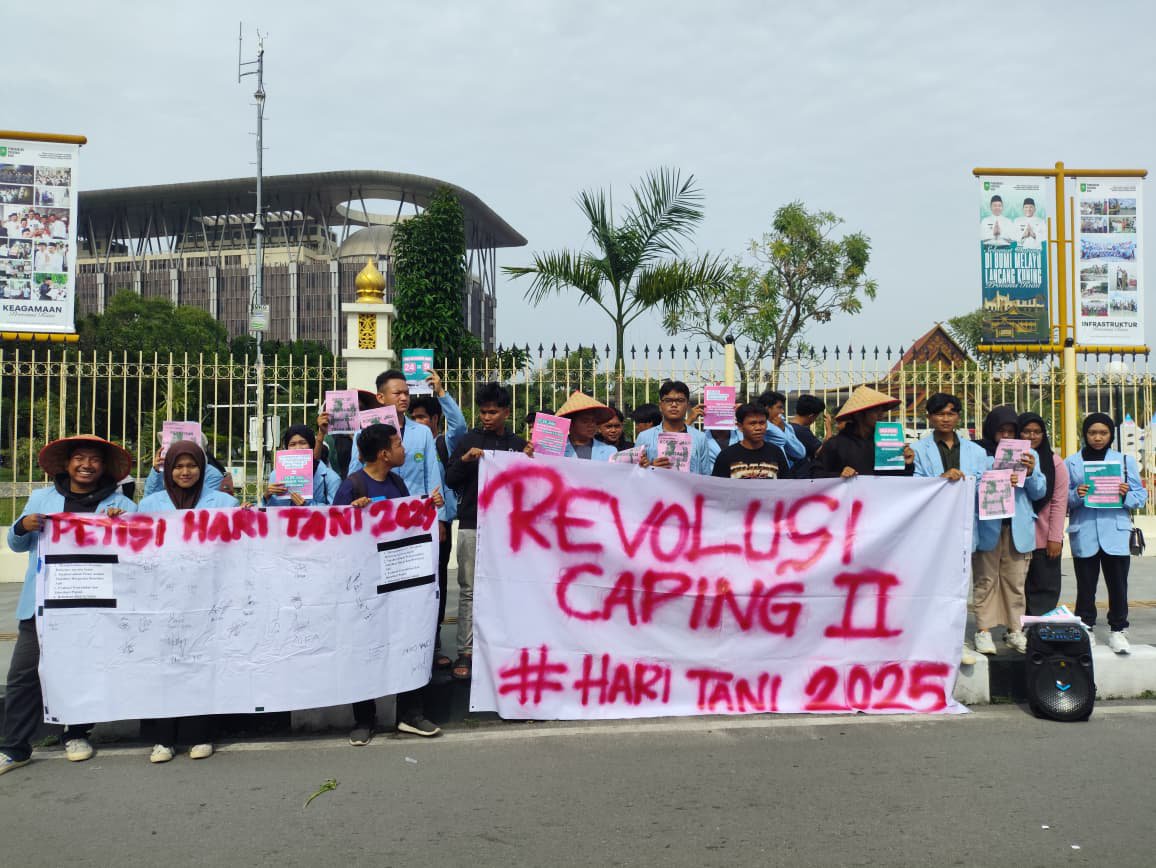 BEM Faperta UNRI Gelar Aksi Hari Tani Nasional : Dari Petisi 1000 Tanda ...